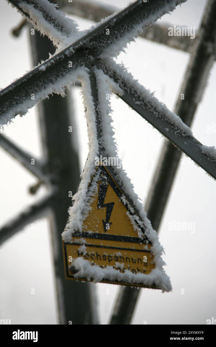 High voltage sign boards hi-res stock photography and images - Alamy