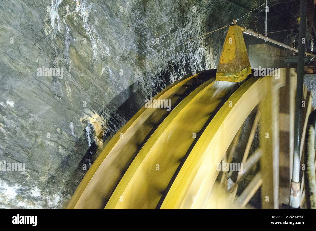 Mine, water drive Mine water wheel Stock Photo - Alamy
