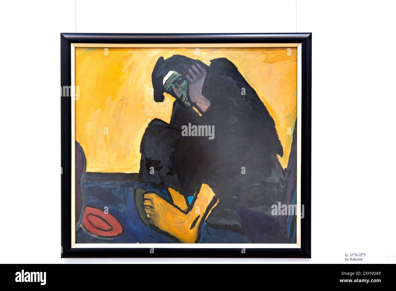 Tbilisi, Georgia - 14 AUG, 2024: Artworks by Georgian artists displayed ...