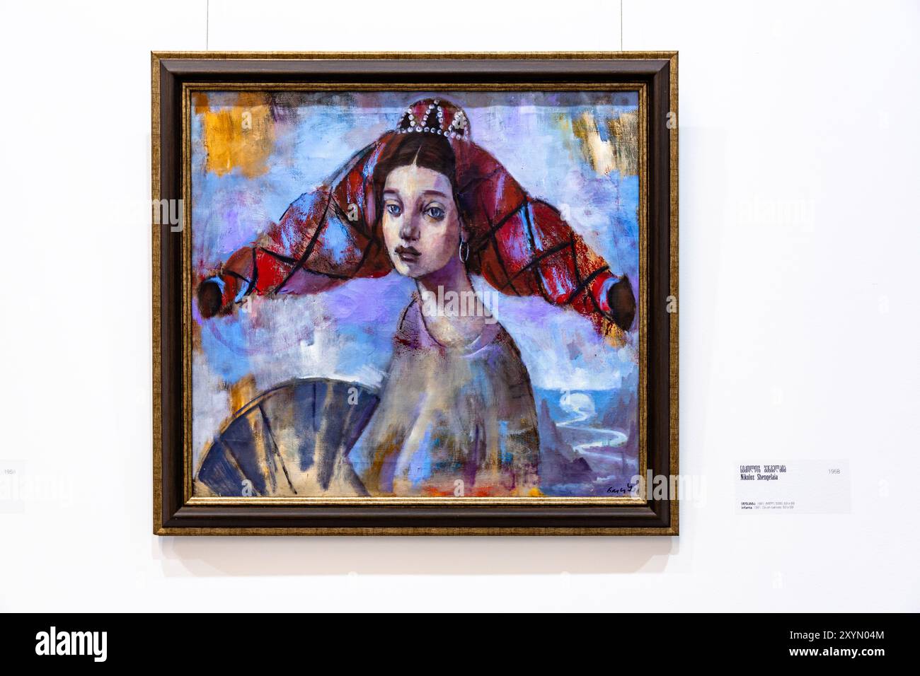 Tbilisi, Georgia - 14 AUG, 2024: Artworks by Georgian artists displayed ...