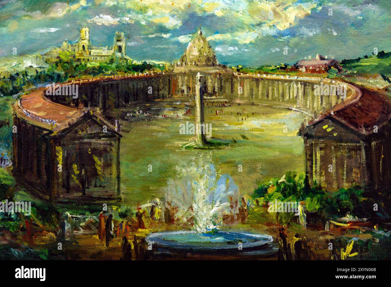 Tbilisi, Georgia - 14 AUG, 2024: Artworks by Georgian artists displayed ...