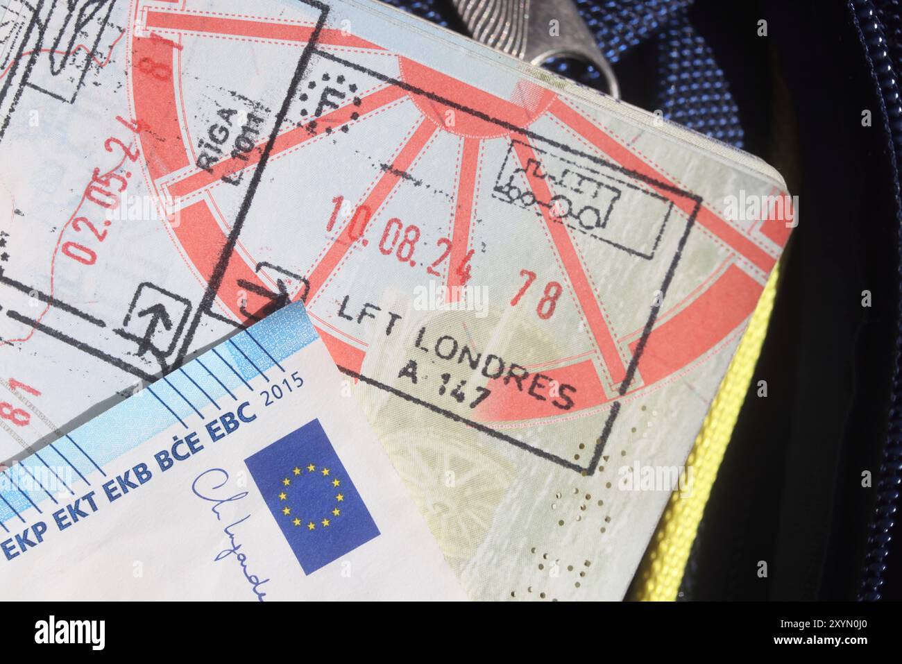Post Brexit stamps in passports for travel to the Schengen zone, which ...