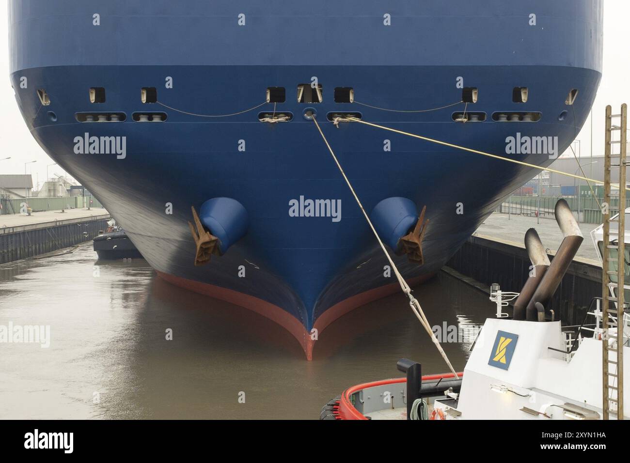 Vessel Iris Leader in watergate Stock Photo - Alamy