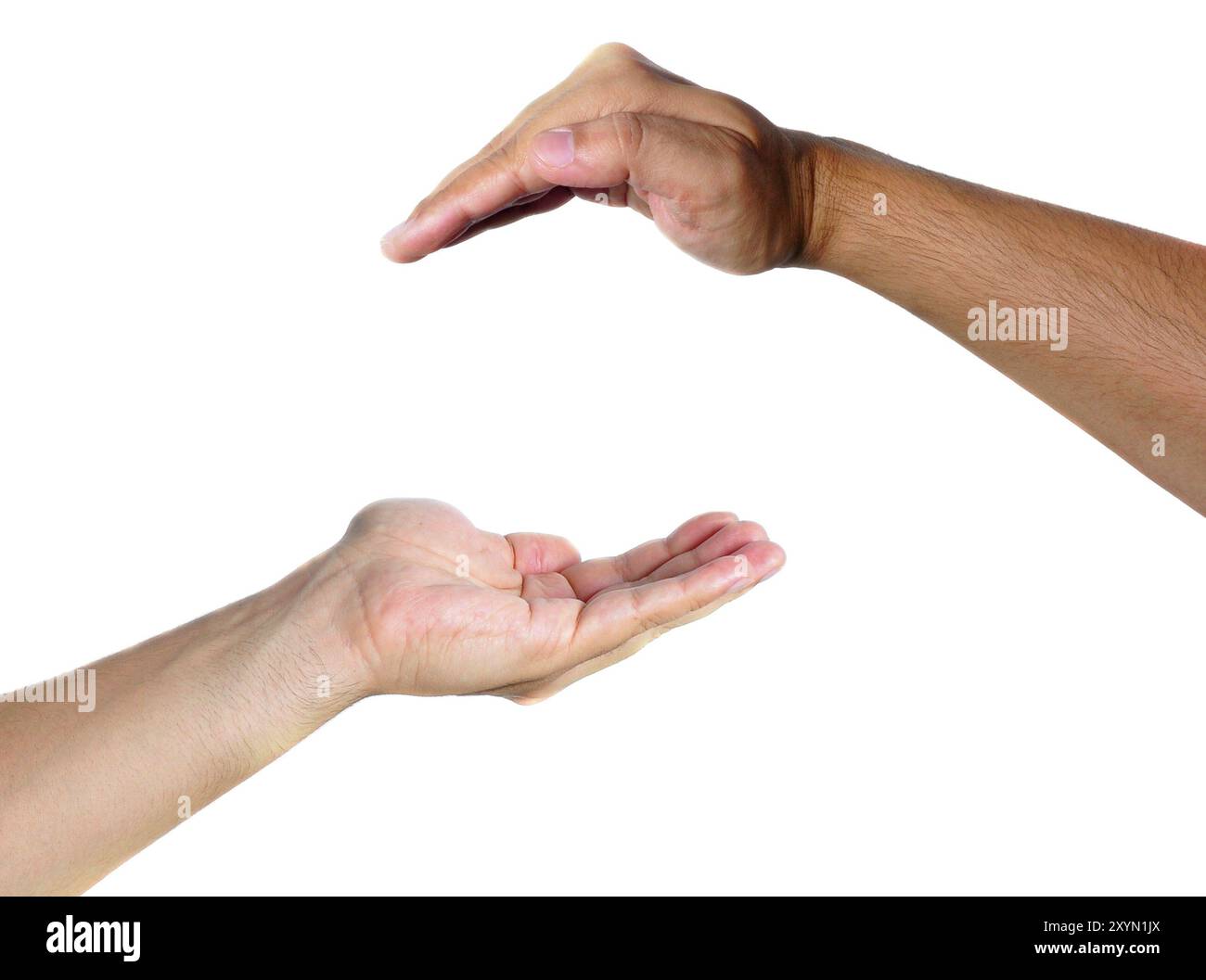 Two hands facing each other hi-res stock photography and images - Alamy
