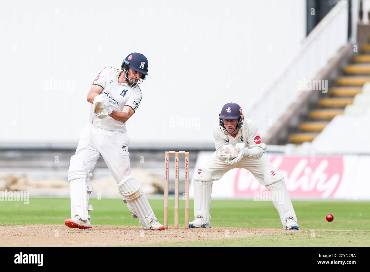 Birmingham, UK. 30th Aug, 2024. #35, Will Rhodes of Warwickshire in ...