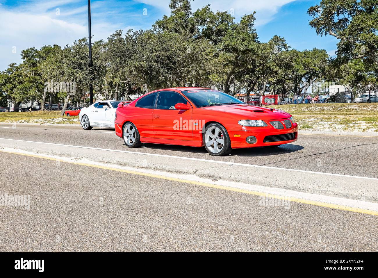 Gulfport, MS - October 07, 2023: Wide angle front corner view of a 2006 ...