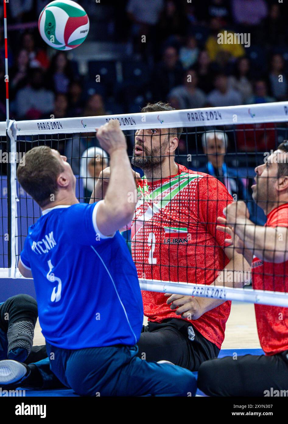 Paris, France. 30th Aug, 2024. Paralympics, Paris 2024, sitting ...