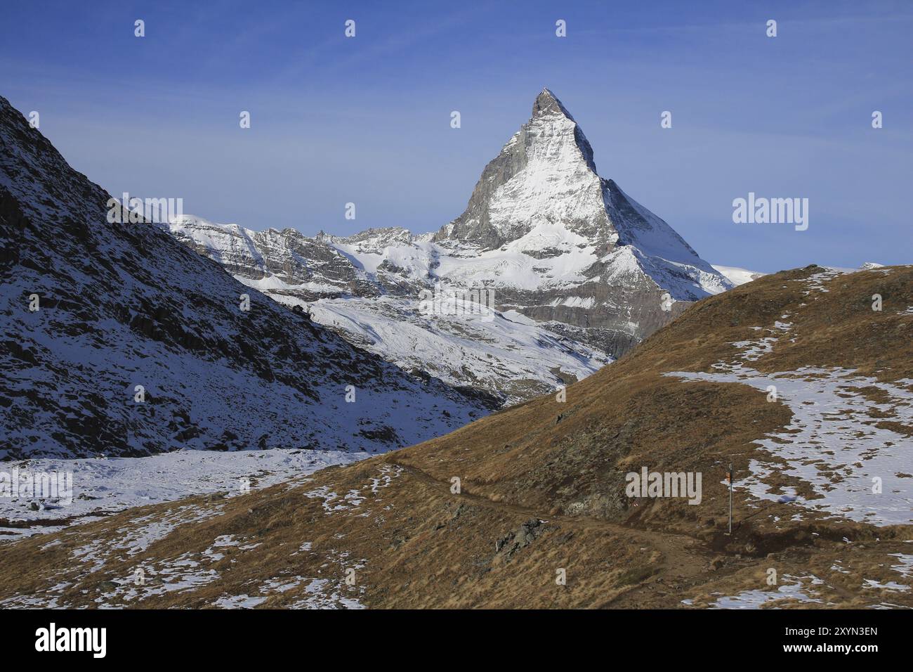 Famous mountain in Switzerland. Autumn scene Stock Photo - Alamy