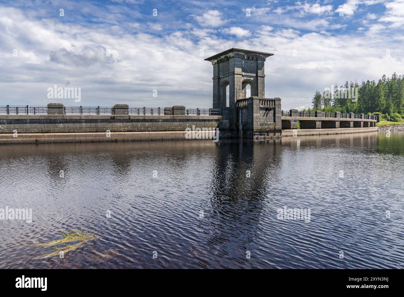 The dam at the Alwen Reservoir, Conwy, Wales, UK Stock Photo - Alamy