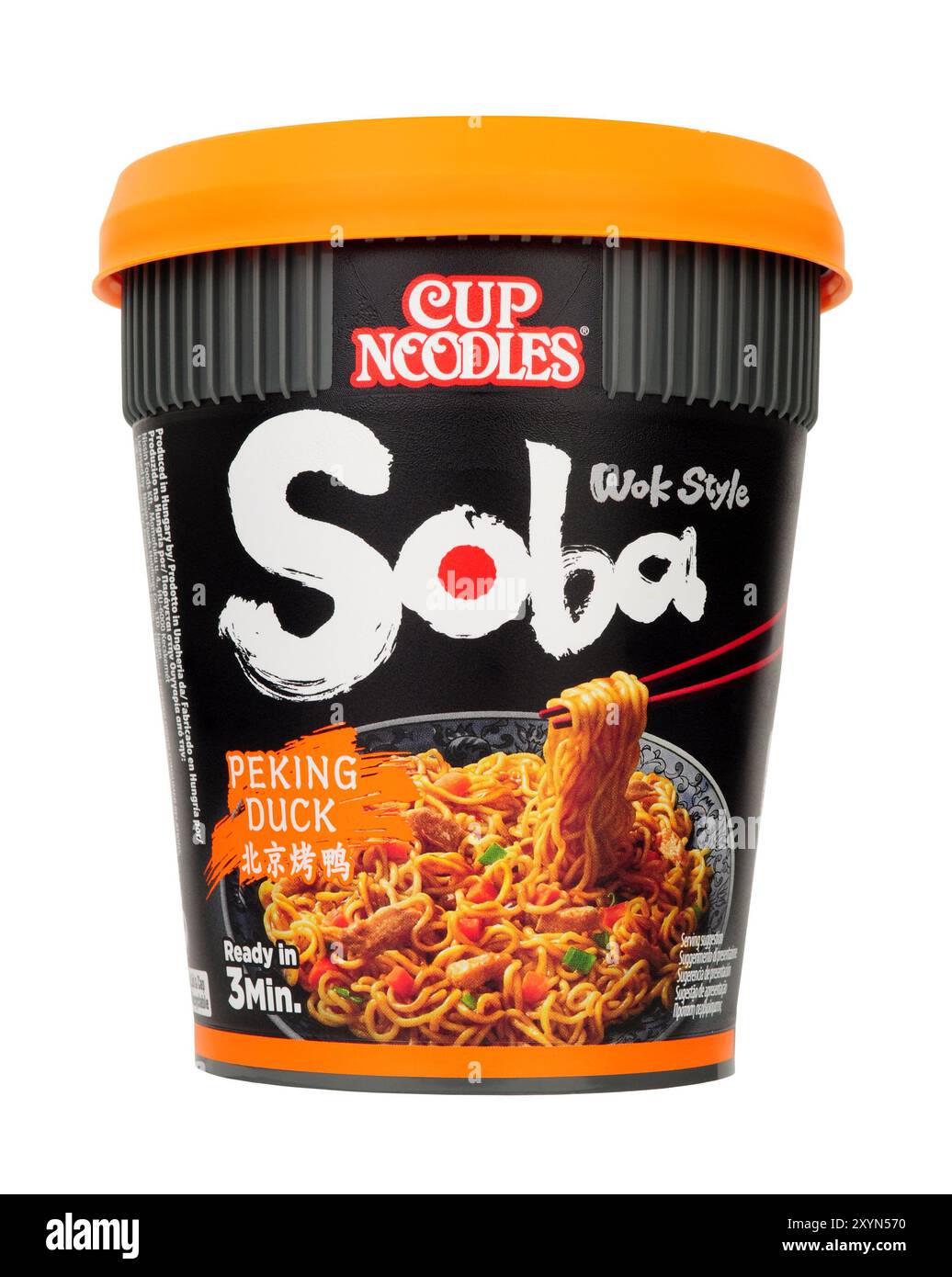 Soba cup noodles Peking duck wok style flavour instant noodles in a 90g ...