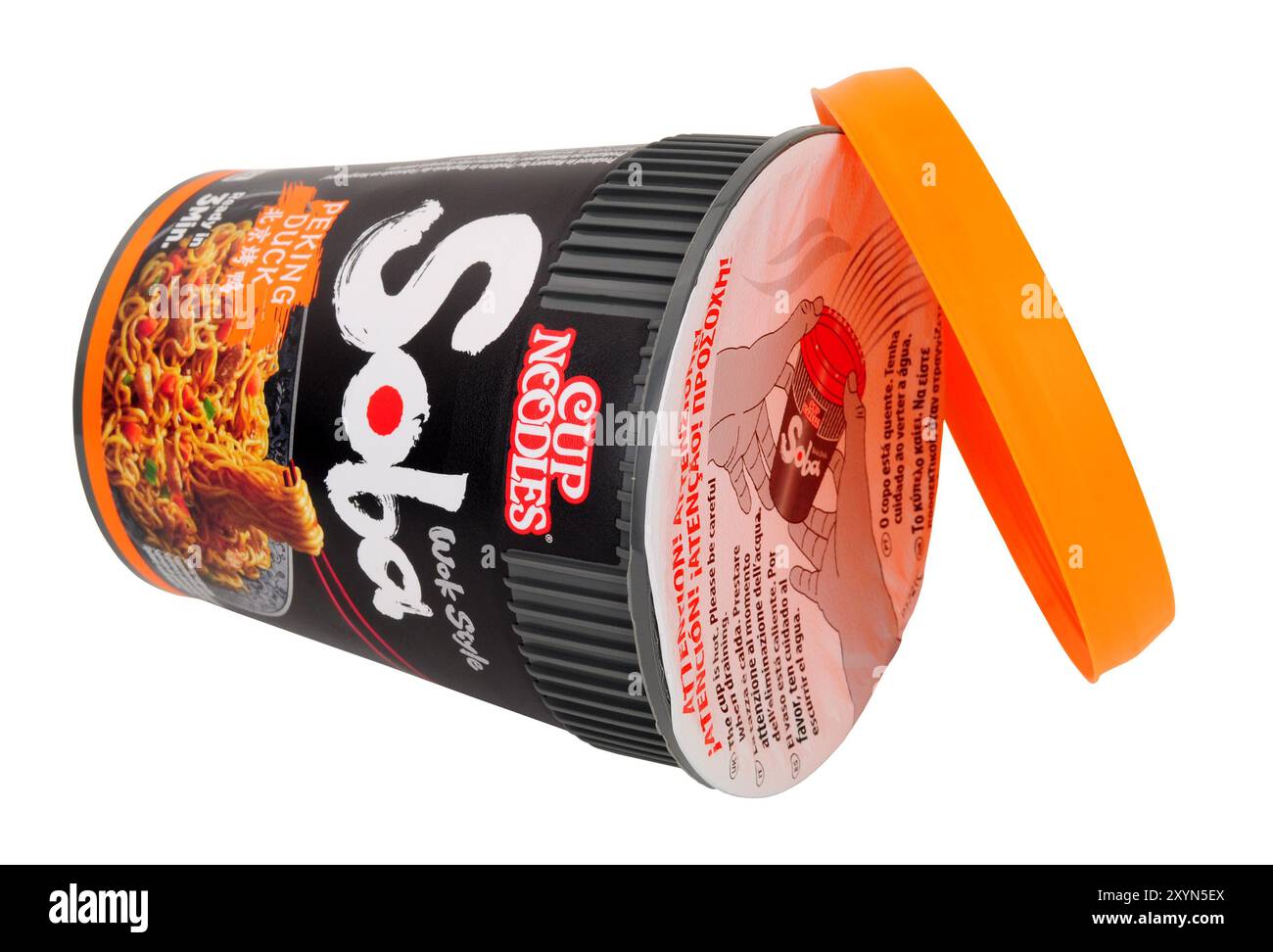 Soba cup noodles Peking duck wok style flavour instant noodles in a 90g ...