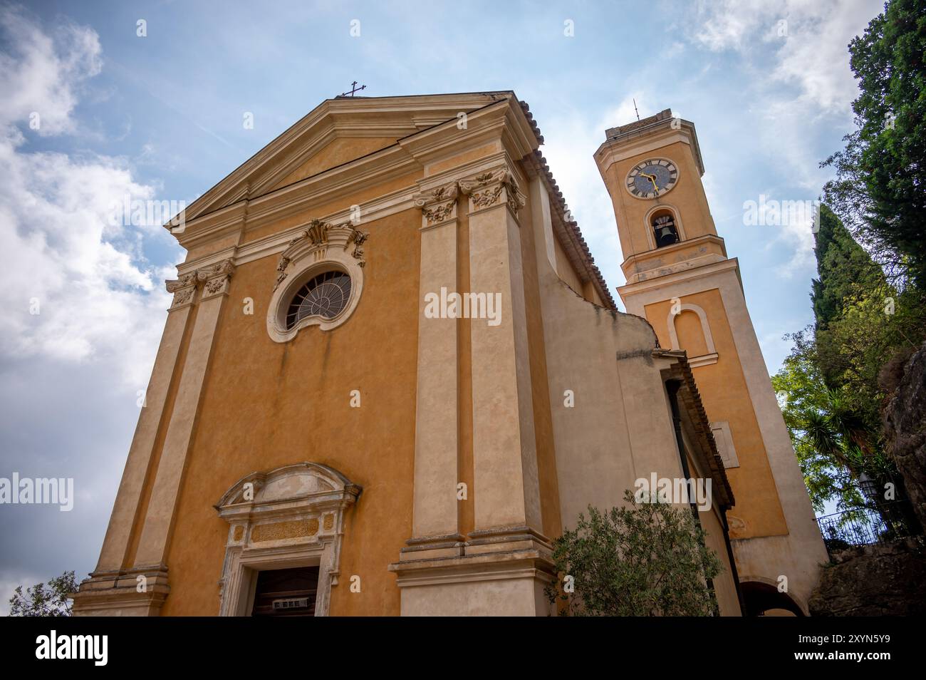 Old church buildings and in the medieval village of Eze, France Stock ...