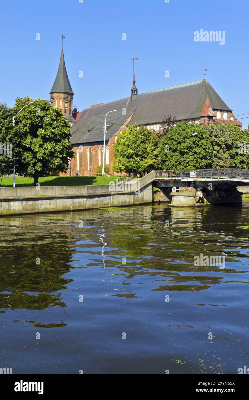 Koenigsberg Cathedral on the Kneiphof island, Gothic temple of the 14th ...