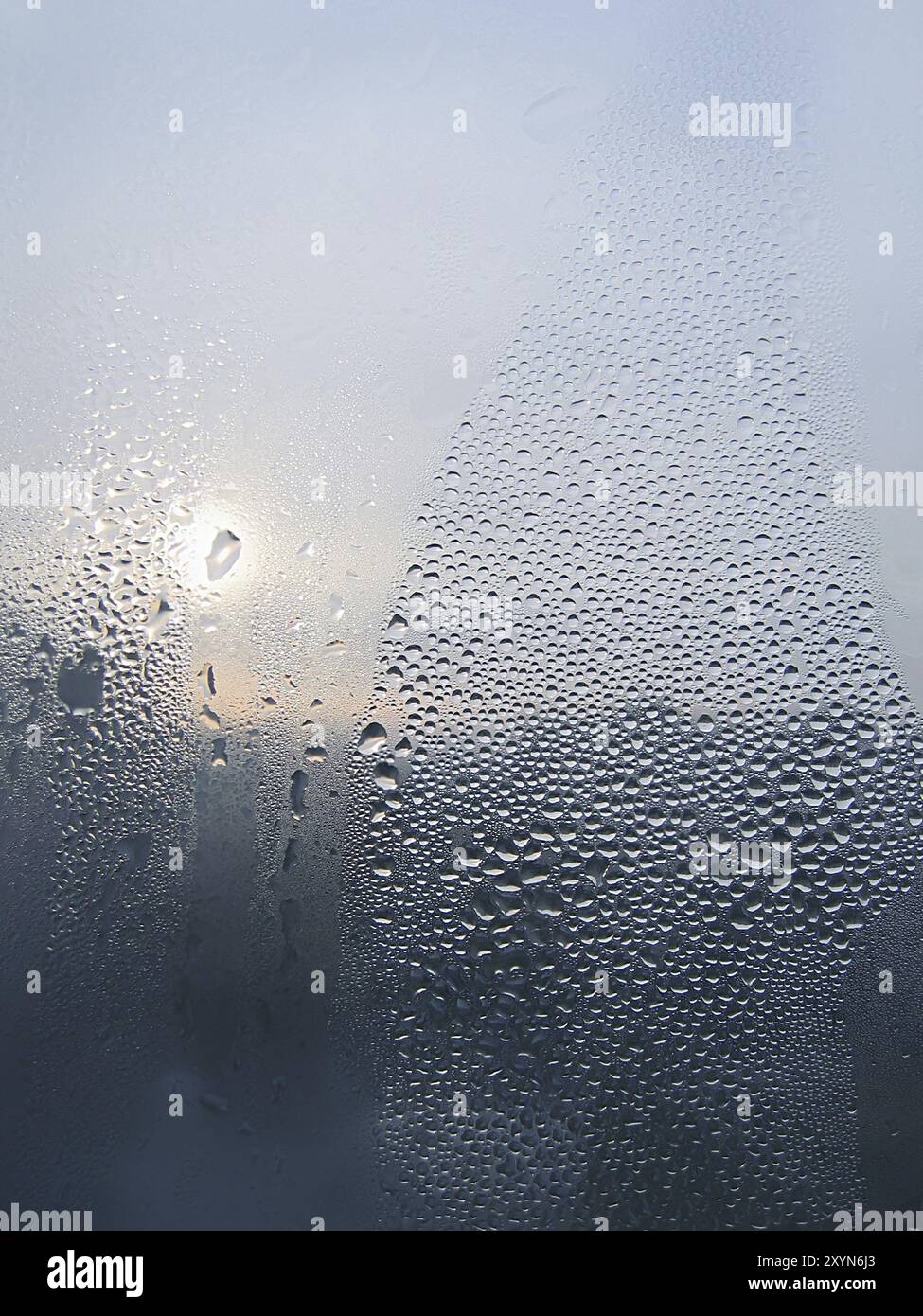 Water drops and sunlight on window glass, natural texture Stock Photo ...