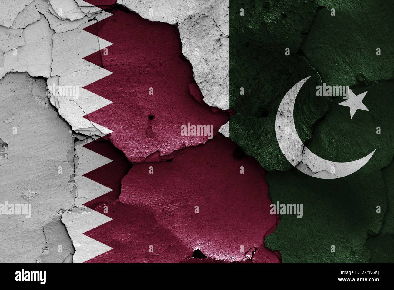 Qatar pakistan flag hi-res stock photography and images - Alamy