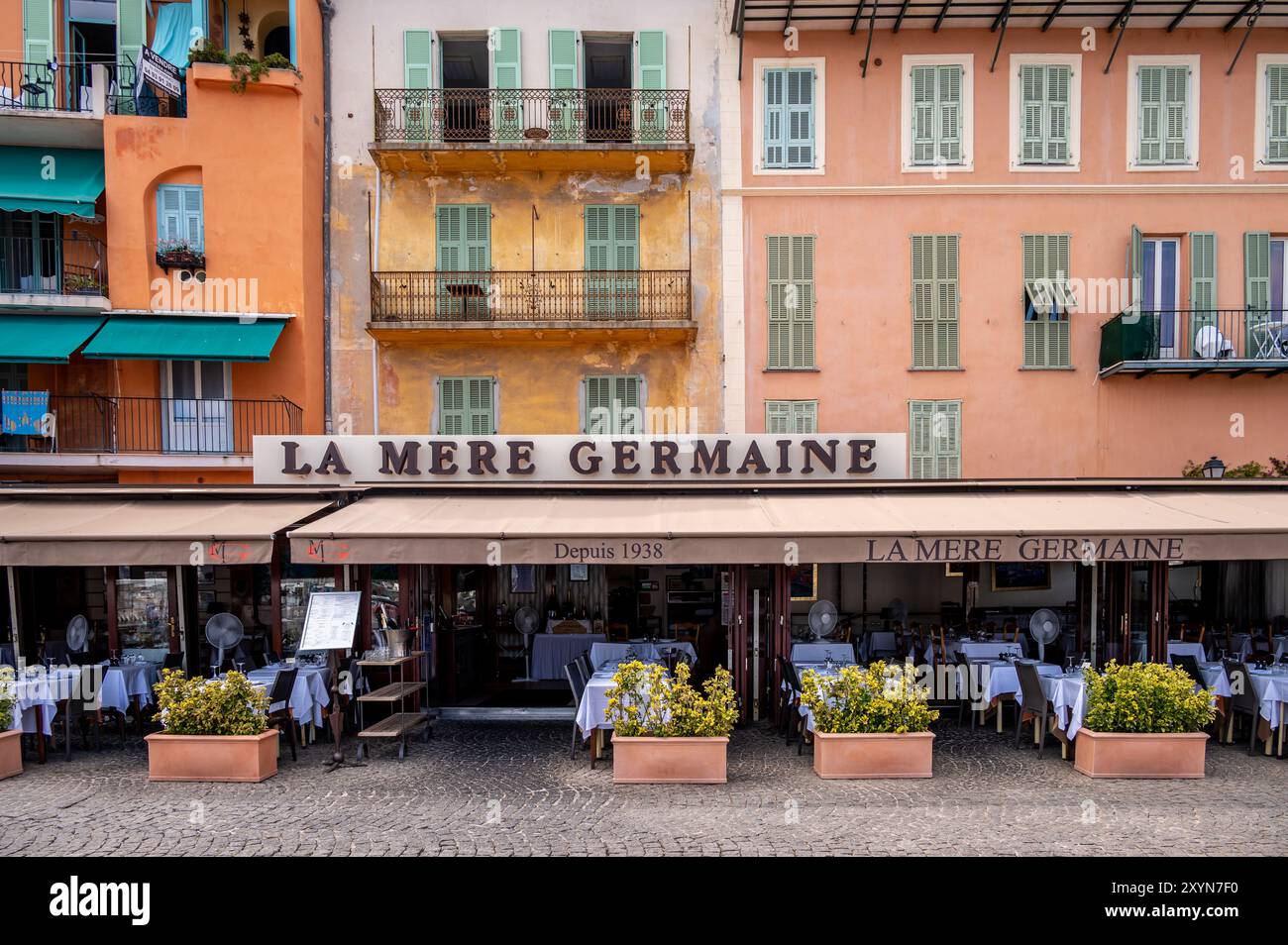 Nice, France - August 7, 2024: La Mere Germaine in the French city of ...
