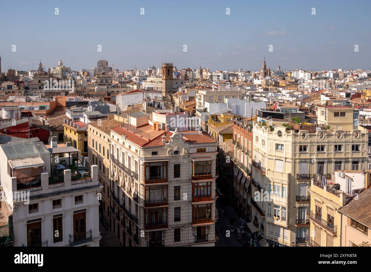 Valencia, Spain - August 5, 2024: Views of Valencia's beatiful Old Town ...