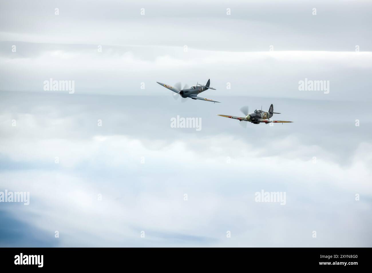 Supermarine Spitfire PR XI PL965 and Hawker Hurricane Mk.IIb Stock ...