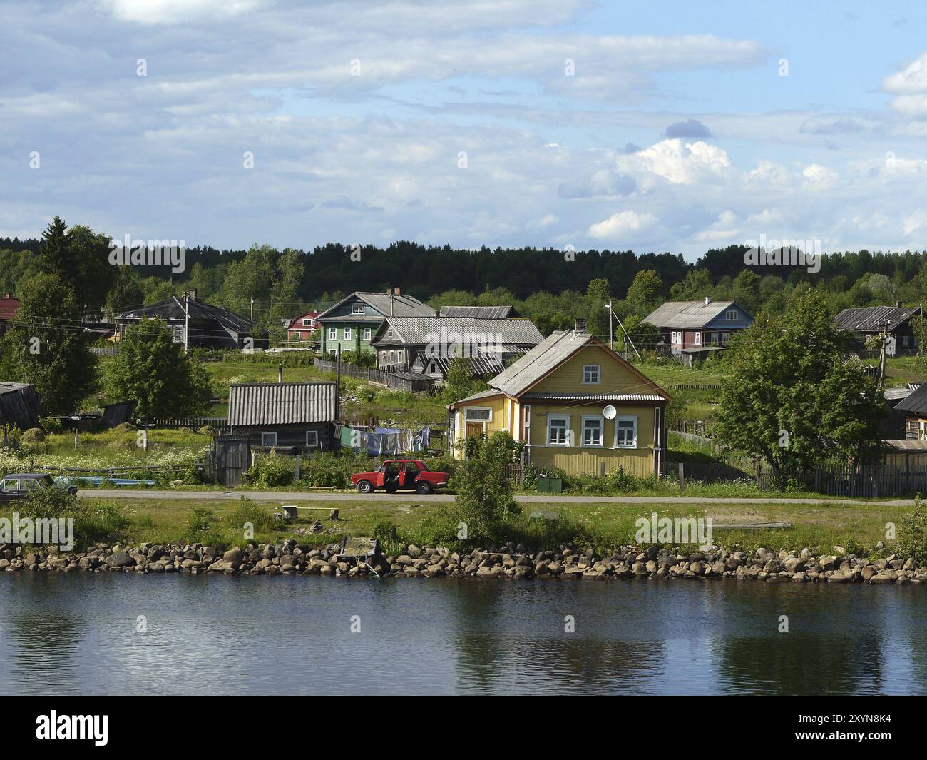 Russian village on volga river hi-res stock photography and images - Alamy