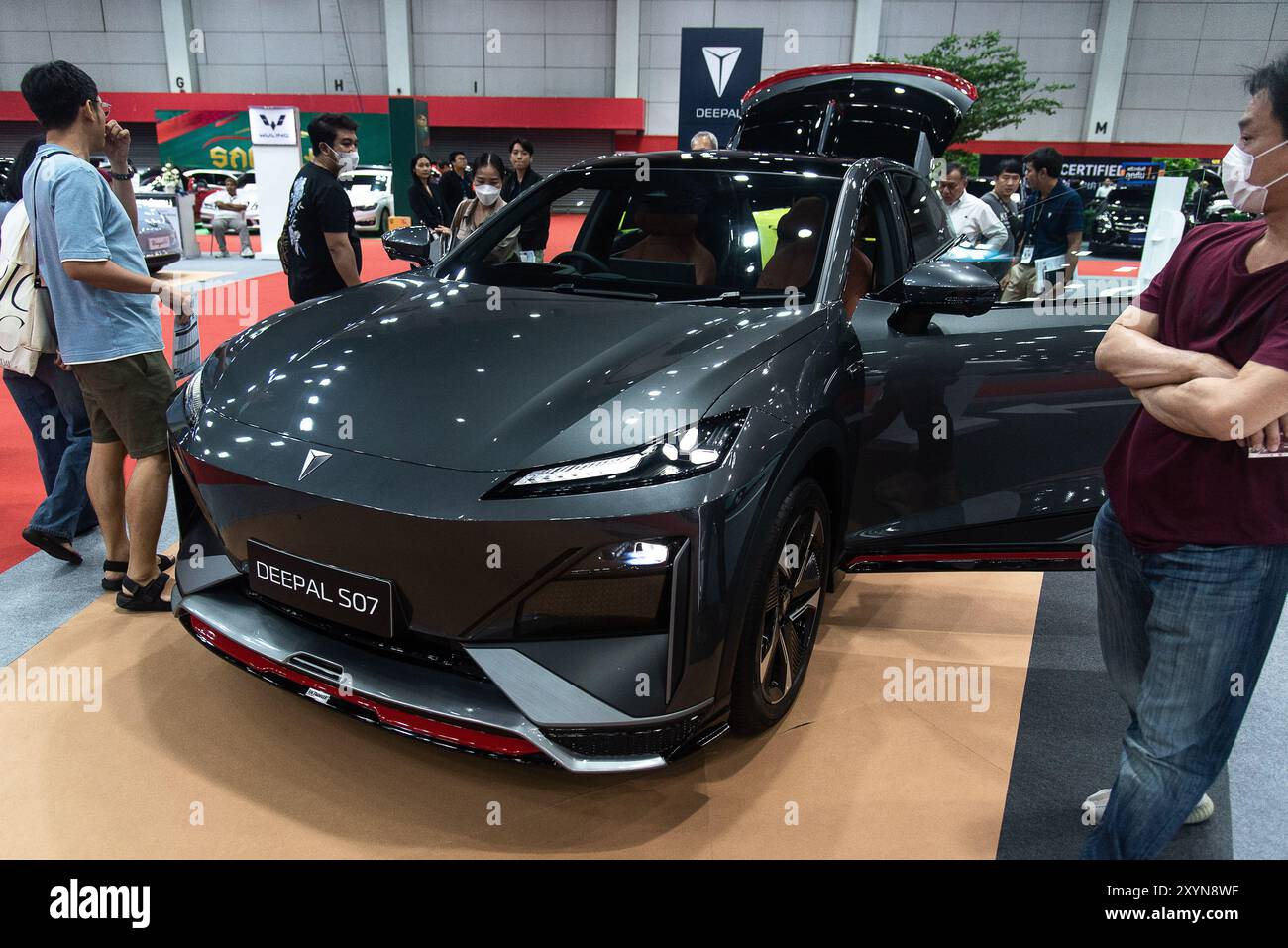 Visitors inspect a DEEPAL S07 car during the Thailand Big Motor Sale ...