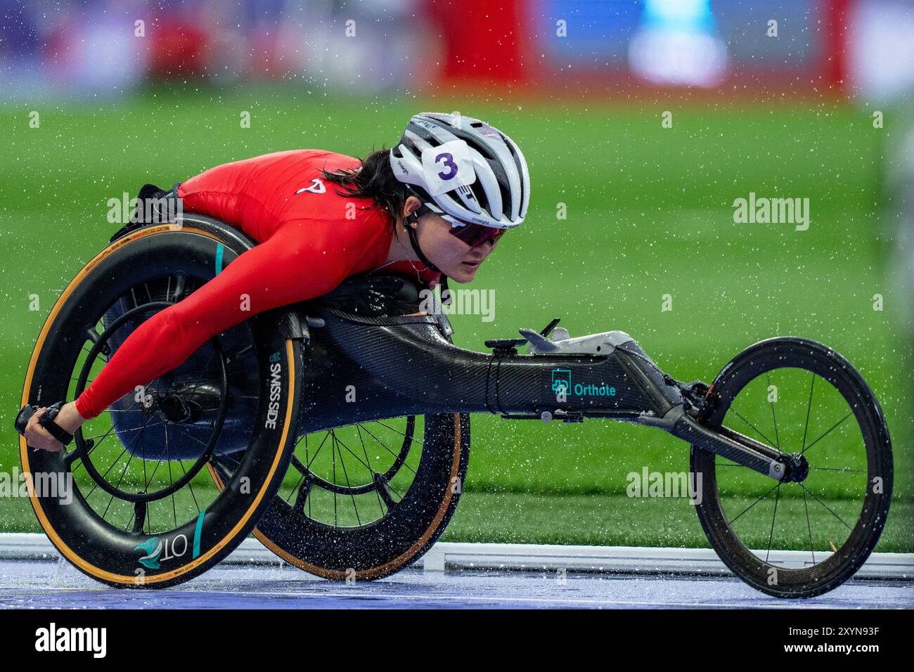 Paris, France. 30th Aug, 2024. Tian Yajuan of China competes in the ...