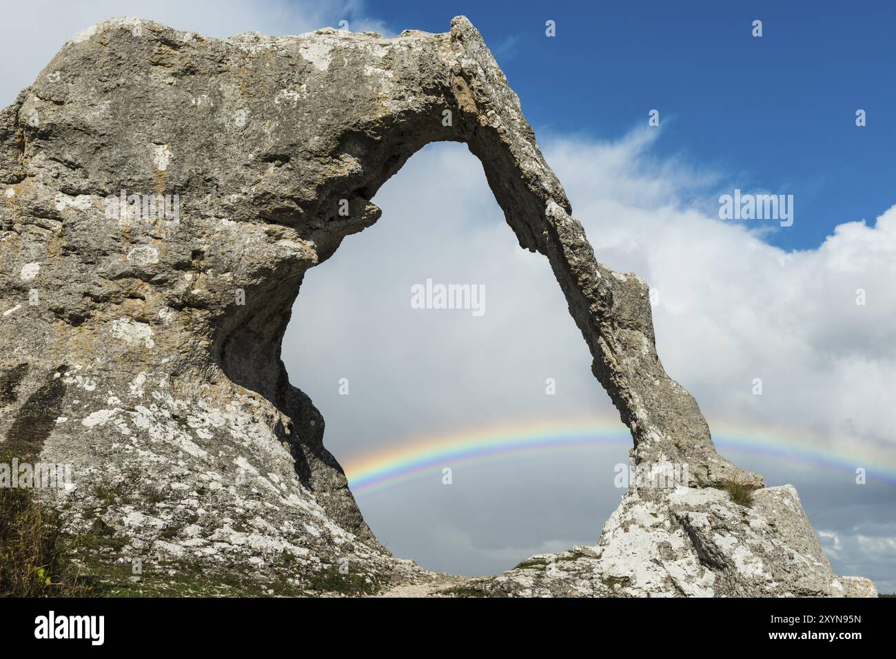 Limestone formation Lergravsporten, (Rauk), Lergravsviken Nature ...