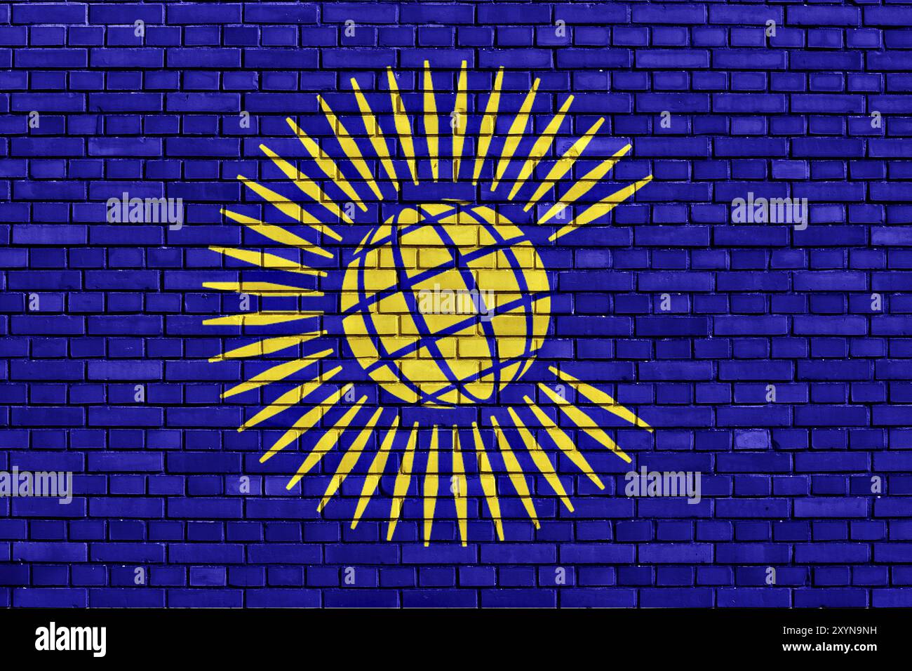 Flag of Commonwealth of Nations painted on brick wall Stock Photo - Alamy