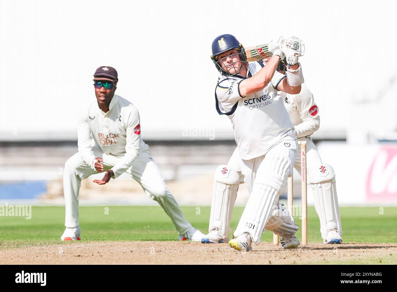 Birmingham, UK. 30th Aug, 2024. #27, Michael Booth of Warwickshire in ...