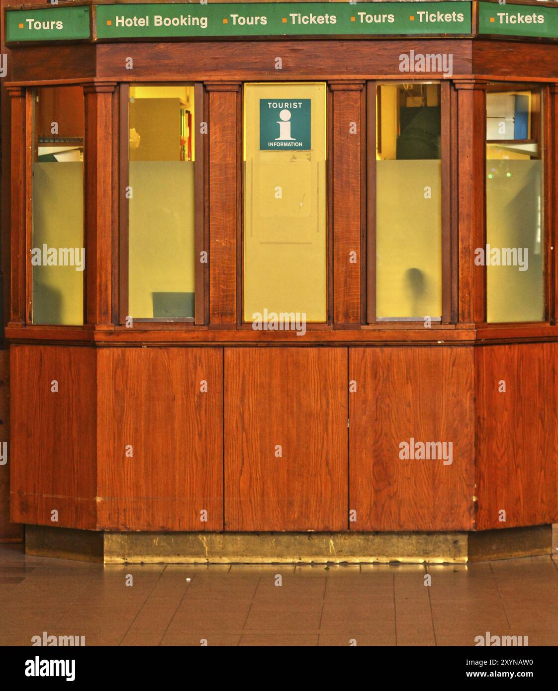 Tourist information office, isolated inside a building Stock Photo - Alamy