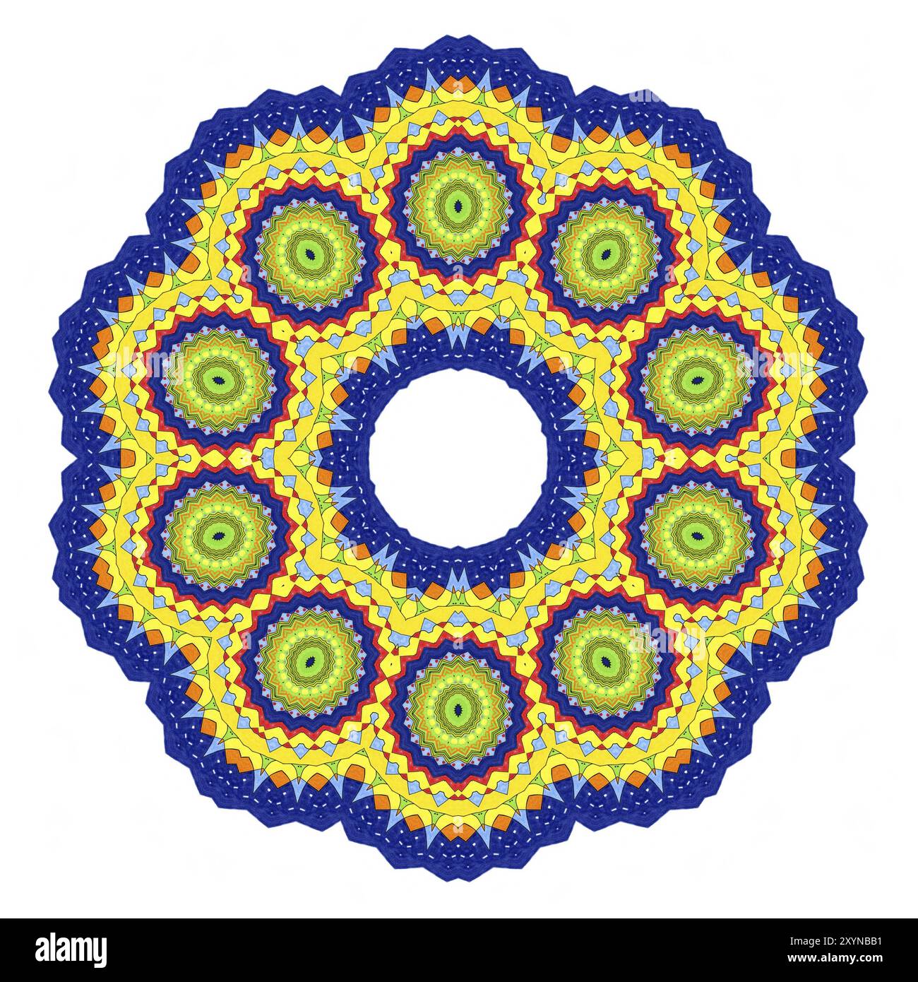 Color abstract radial pattern on white background Stock Photo - Alamy
