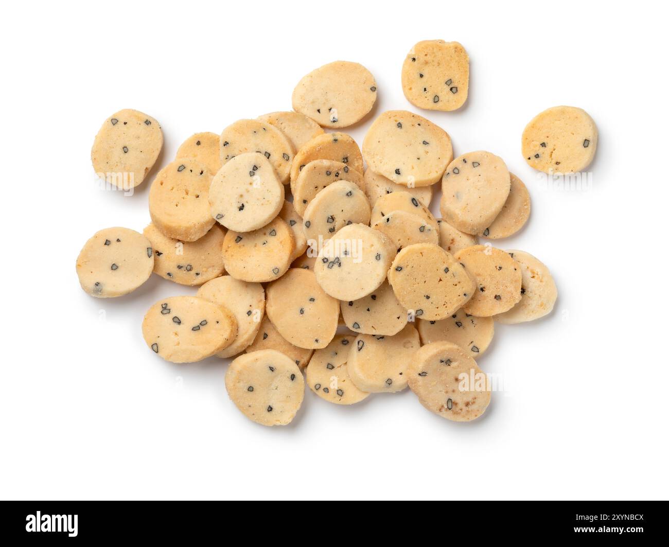 Heap of traditional Krichlate spicy miniature shortbread cookies close ...
