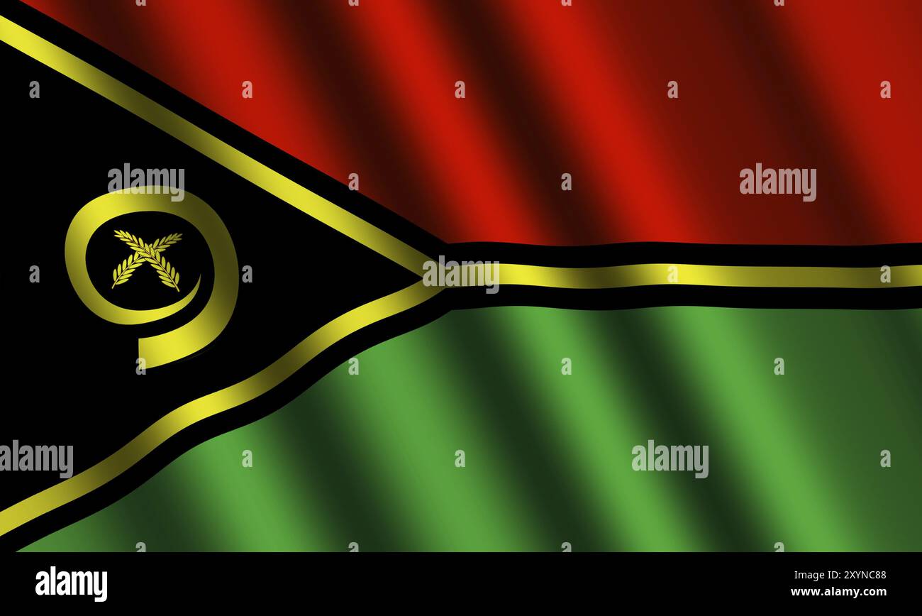 Flag of vanuatu waving hi-res stock photography and images - Alamy
