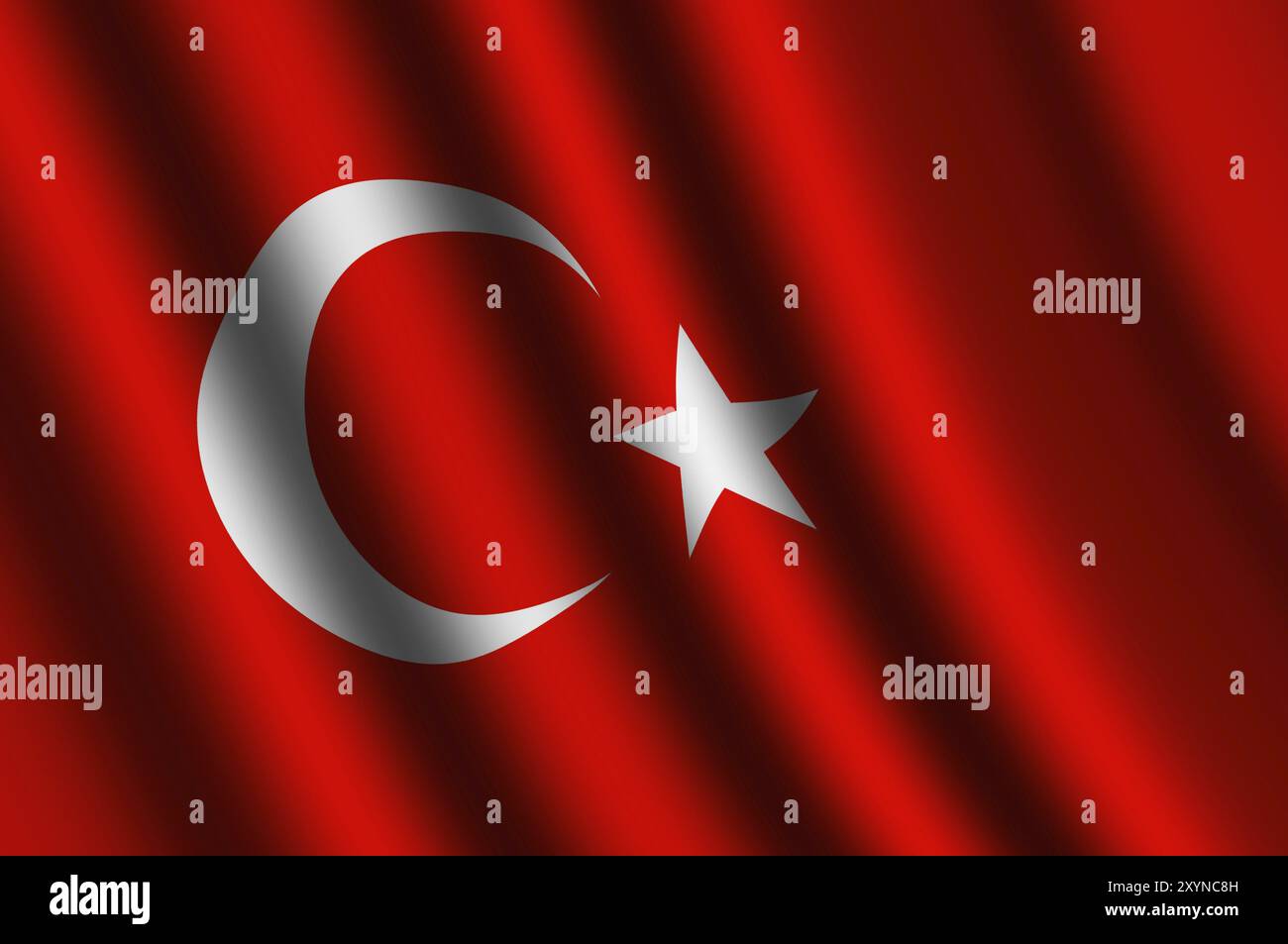 Turkish flags blowing in wind hi-res stock photography and images - Alamy