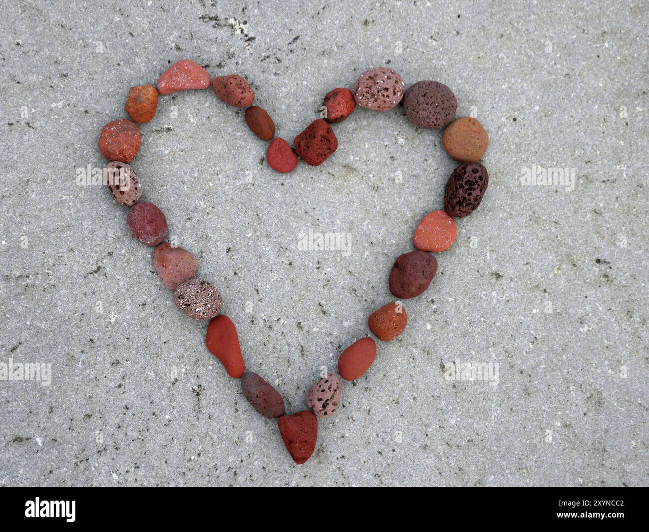 Black lava rock heart hi-res stock photography and images - Alamy