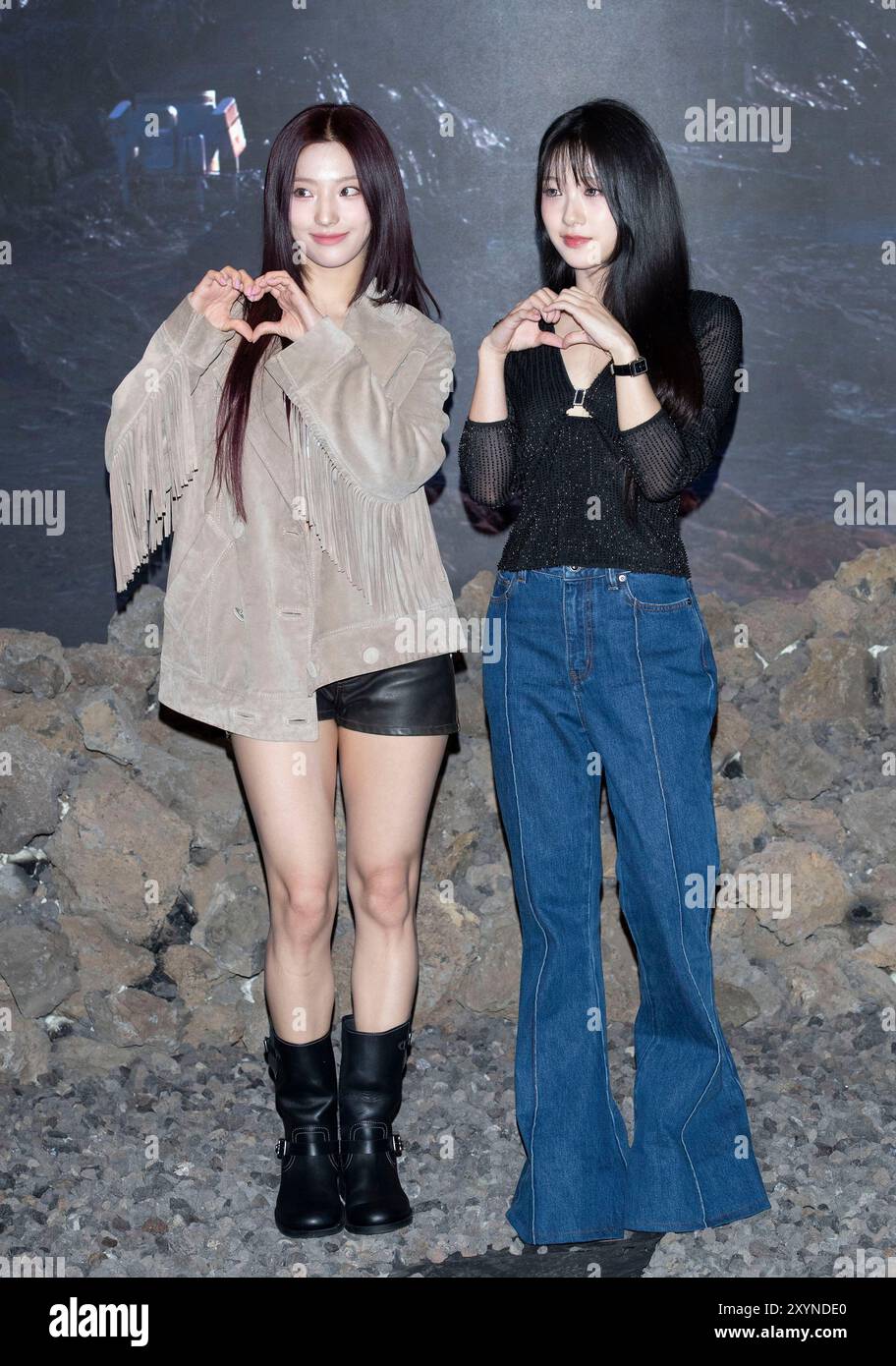 Seoul, South Korea. 30th Aug, 2024. (L to R) South Korean singer Lee ...
