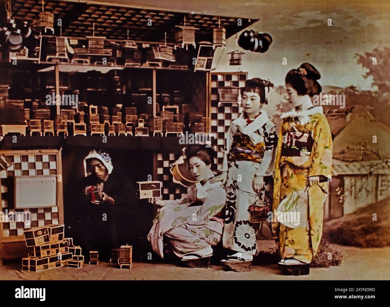 Womenby Seibei Kajima, active in the Meiji period (1868—1912 ...