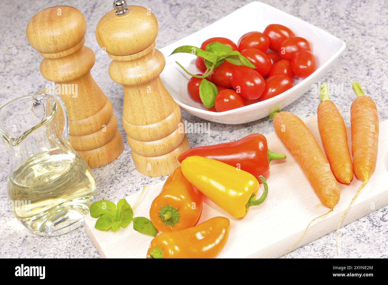 Different types of vegetables in the kitchen. Different types of ...