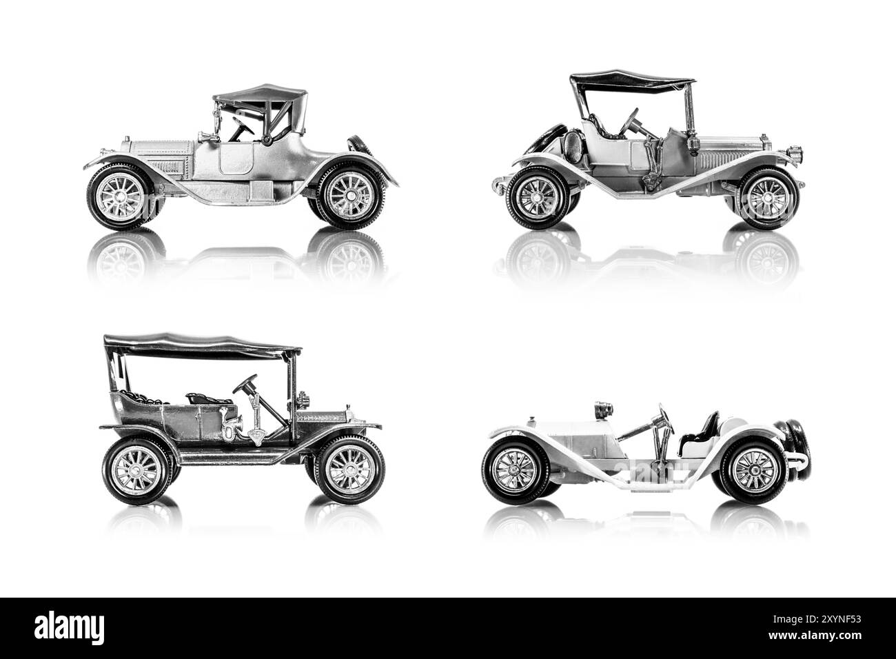 Four Matchbox Models of Yesteryear classic cars from 1910s Stock Photo ...