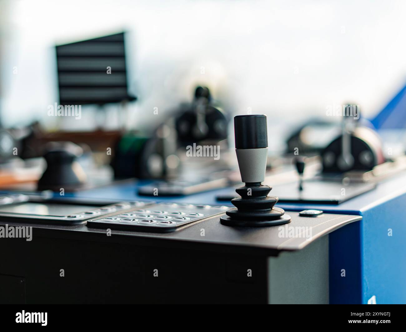 Ship control on the bridge Stock Photo - Alamy