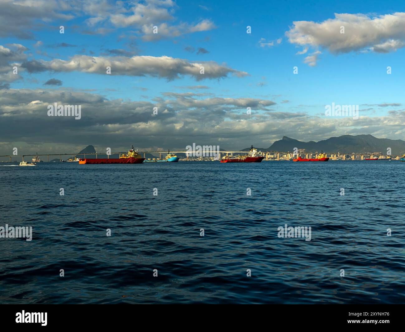 Panoramic view of sea cities Stock Photo - Alamy