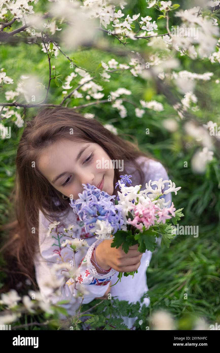 Beautiful bulgarian girl dressed in traditional folklore clothes in ...