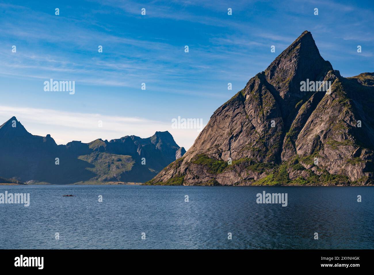 13 August 2024, Norway, Reine: The Lofoten archipelago in northern ...