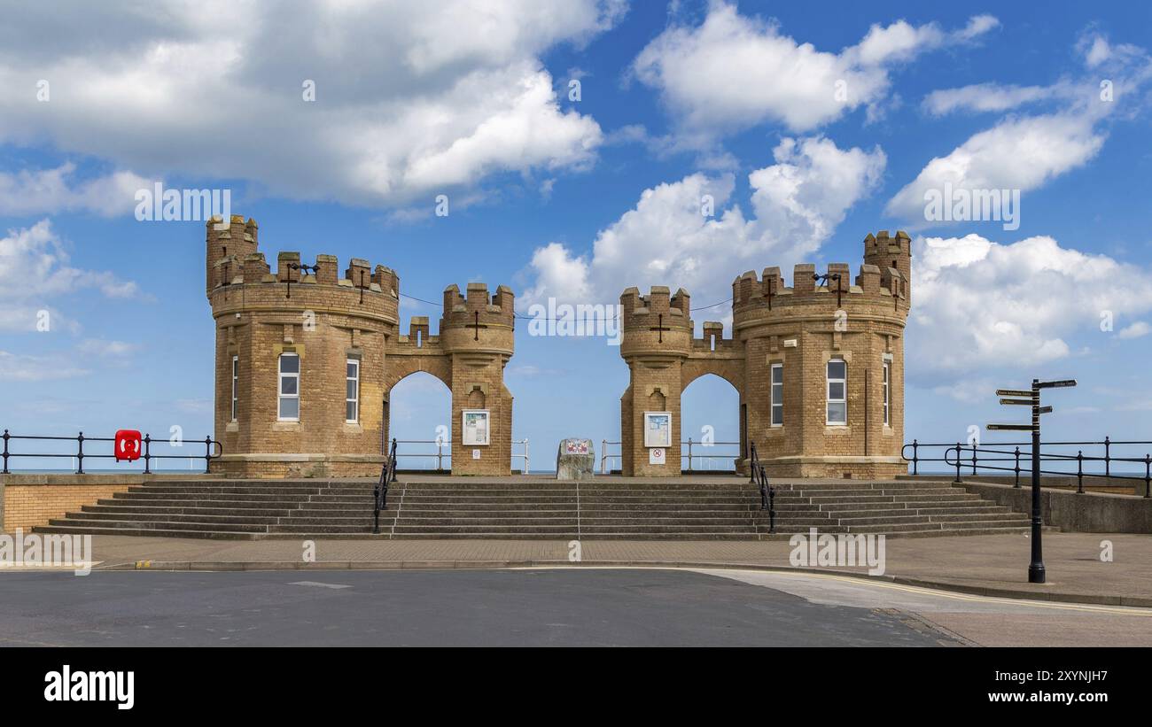 The Pier Towers in Withernsea, East Riding of Yorkshire, England, UK ...