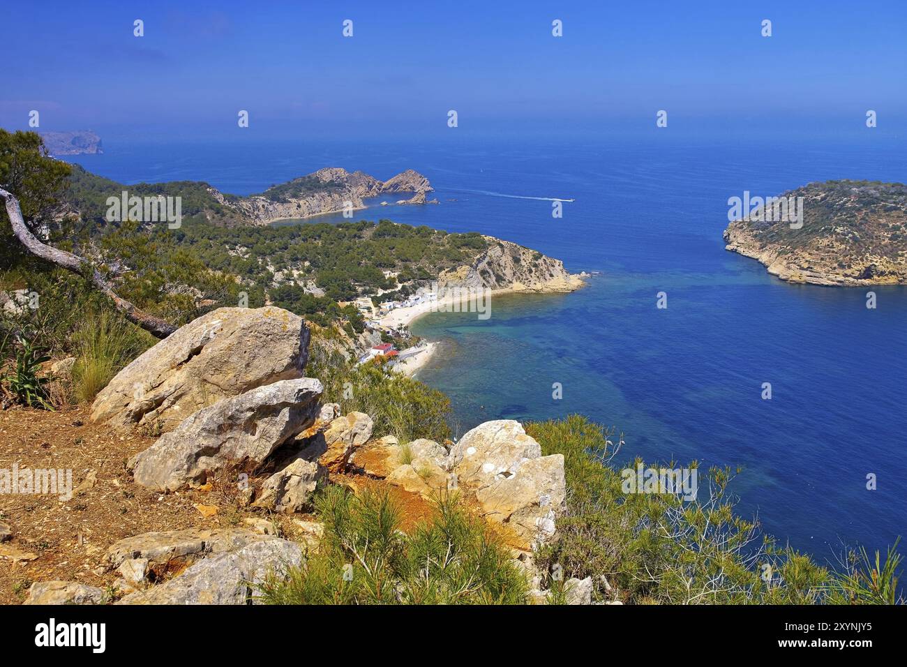 Costa Blanca, the beautiful Cap Prim near Javea from the Mirador La ...
