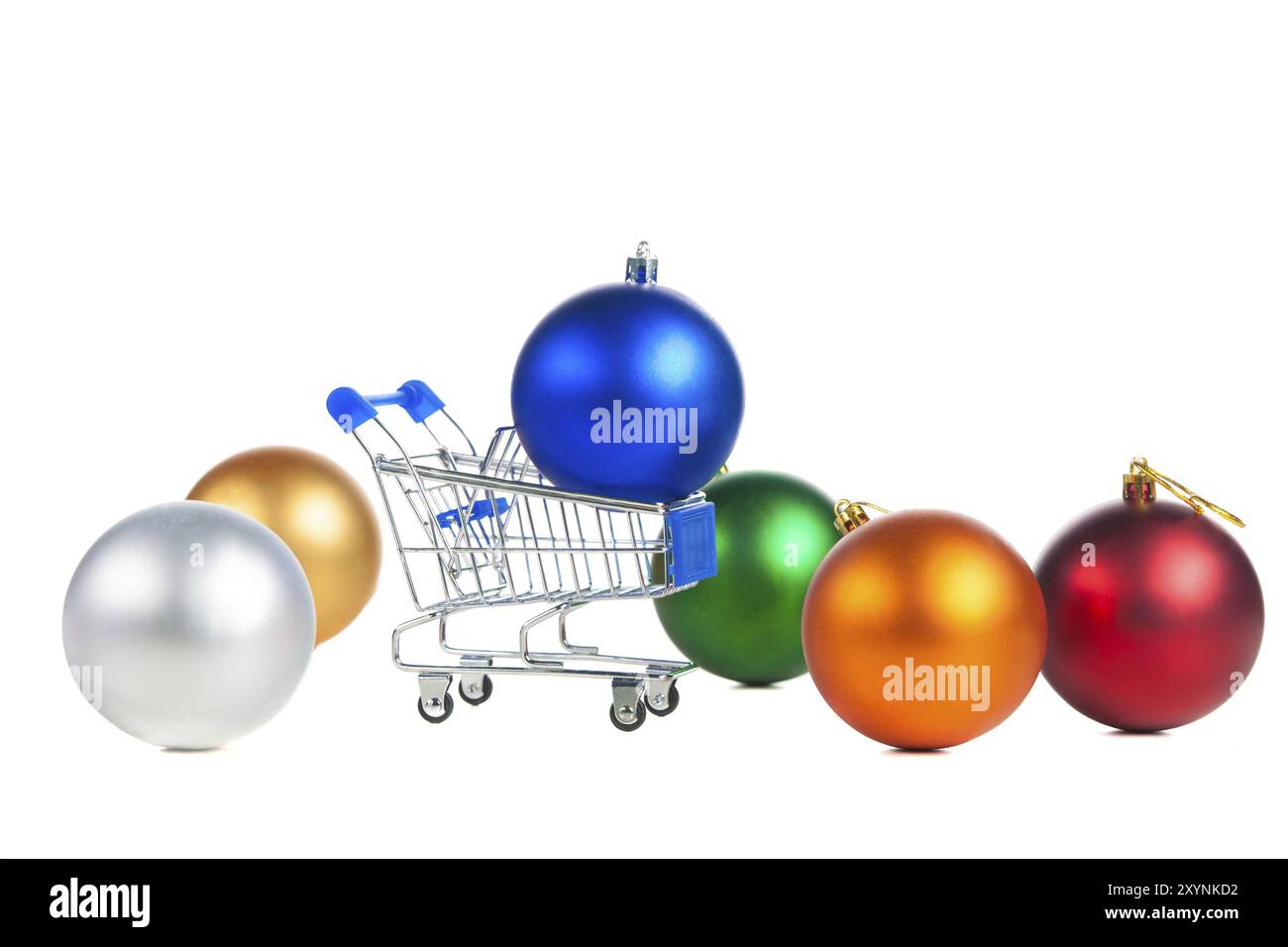Shopping christmas decorations trolley hi-res stock photography and ...