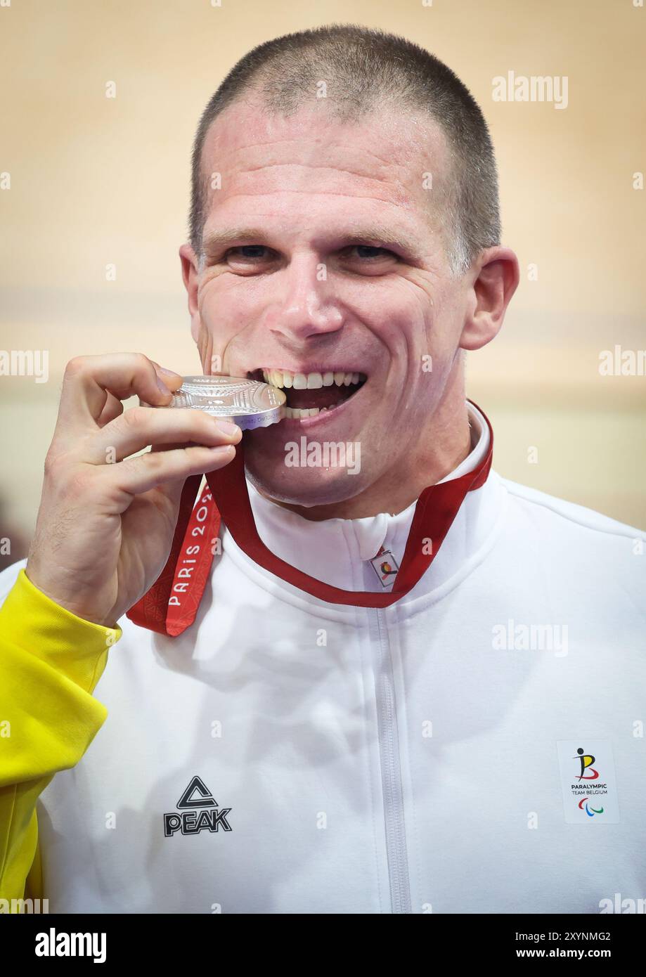Paris, France. 30th Aug, 2024. Belgian Ewoud Vromant, winner of the ...