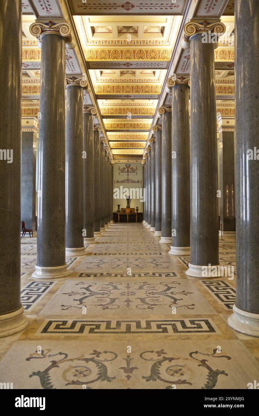 Light in the interior no one building museum hi-res stock photography ...