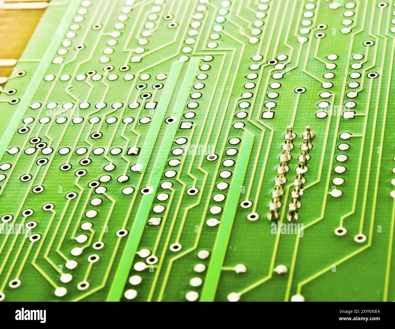 Green circuit board background without components Stock Photo - Alamy