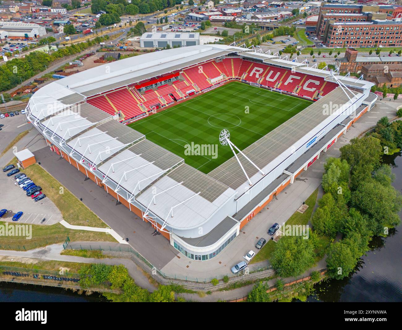 Rotherham United Football Club, Aesseal New York Stadium. Aerial Image ...
