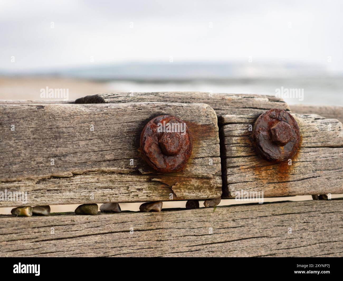 Pebble beach erosion barrier hi-res stock photography and images - Alamy